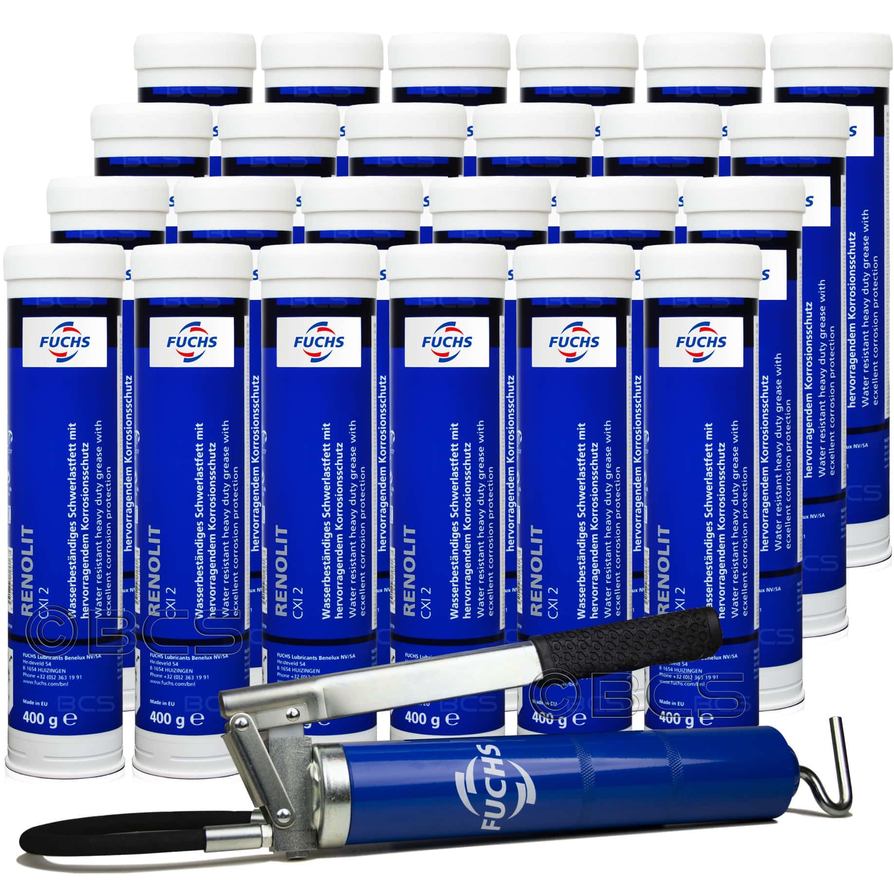 24 sztuki FUCHS RENOLIT CXI 2 - SMAR - 400 g + SMAROWNICA - ZESTAW