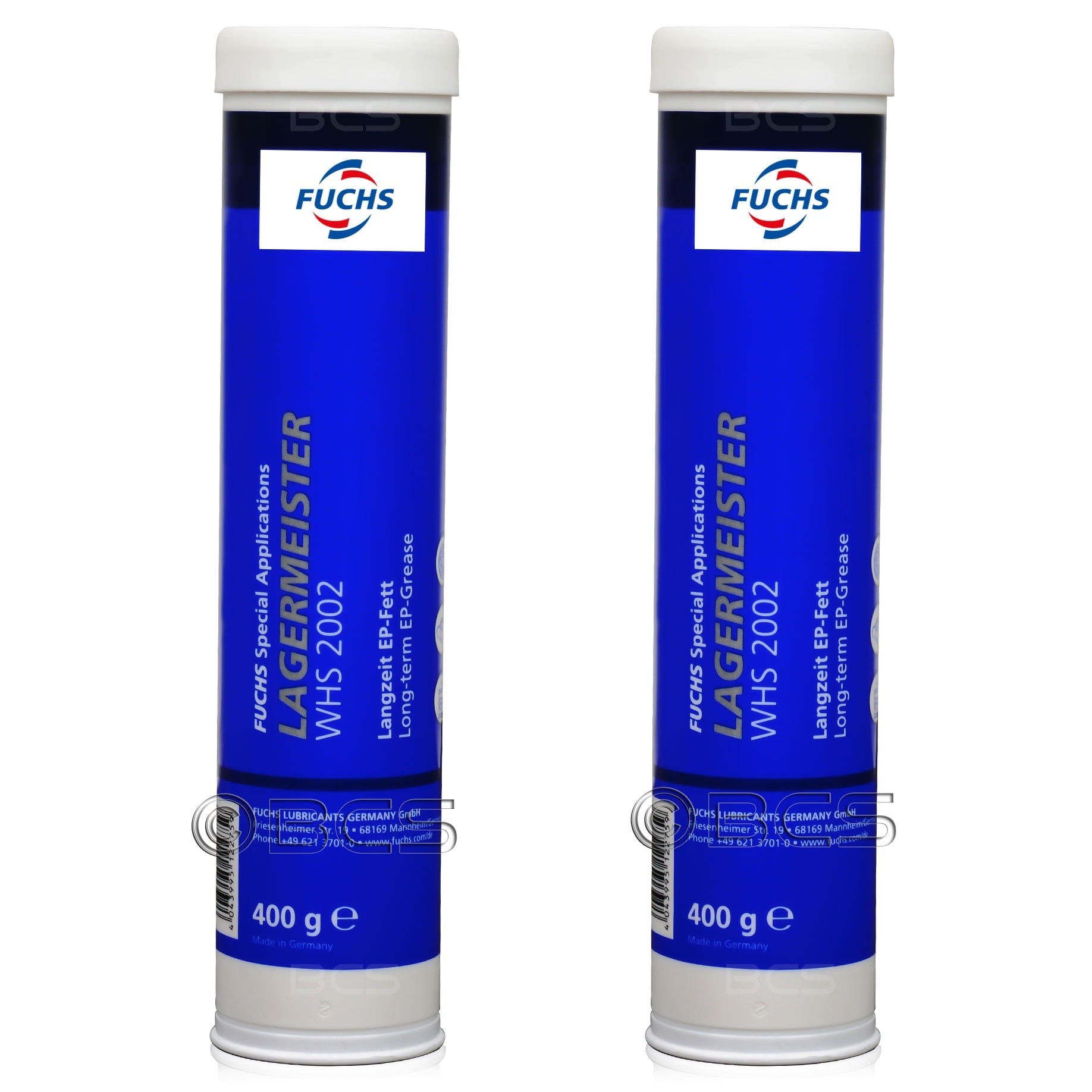 2 sztuki FUCHS LAGERMEISTER WHS 2002 - SMAR LITOWY - NLGI 1-2 - 400g