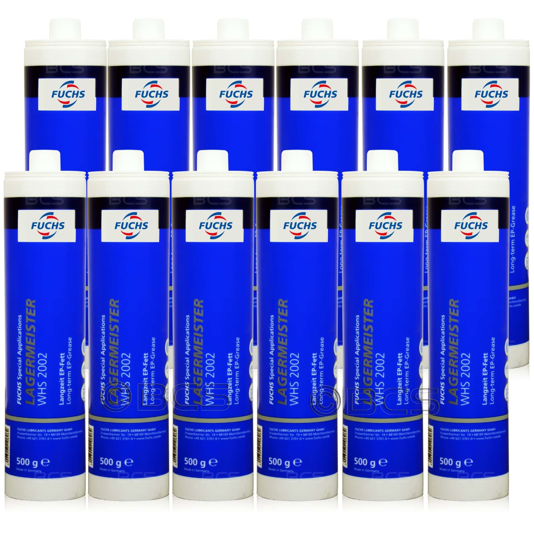 12 sztuk FUCHS LAGERMEISTER WHS 2002 SMAR LITOWY NLGI 1-2 500g REINER